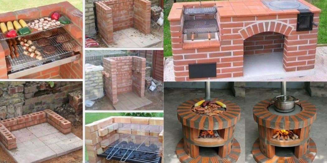 15+ Incredible Ideas of grill made with bricks to make in the garden