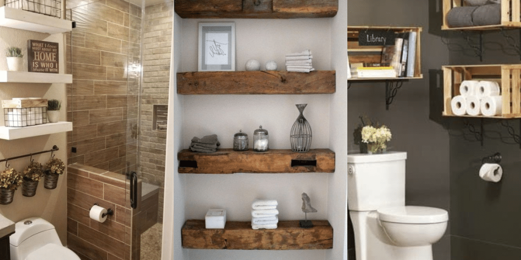 Creative Shelves for a Decorative Bathroom Update