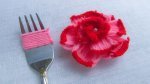 Crochet Flower With Fork- How To Make And Ideas