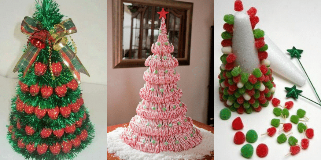 DIY Christmas Trees Made With Candy